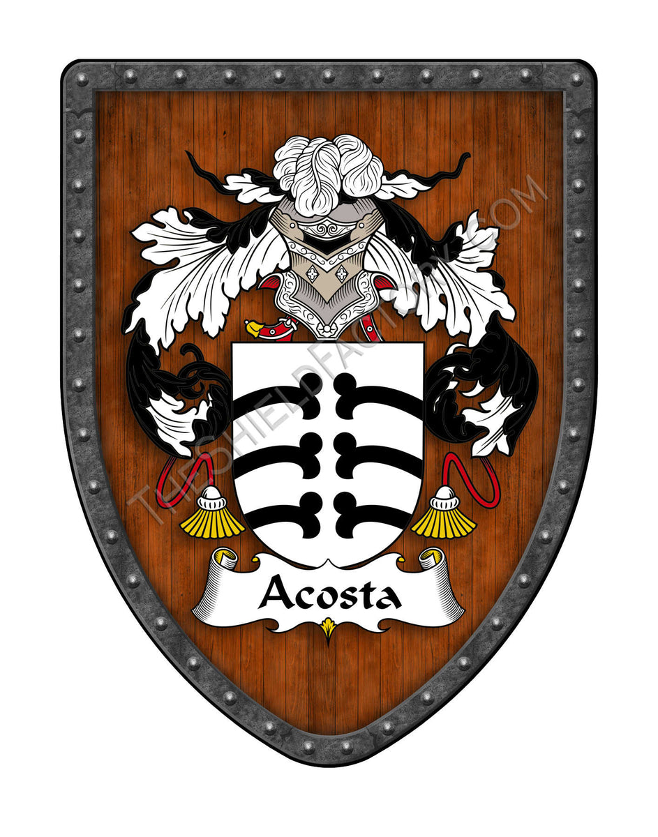 Acosta Coat of Arms Hispanic Family Crest – My Family Coat Of Arms