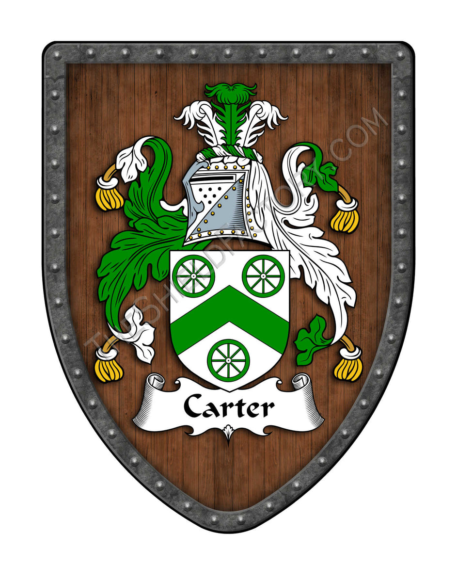 Carter Coat of Arms Family Crest Shield – My Family Coat Of Arms