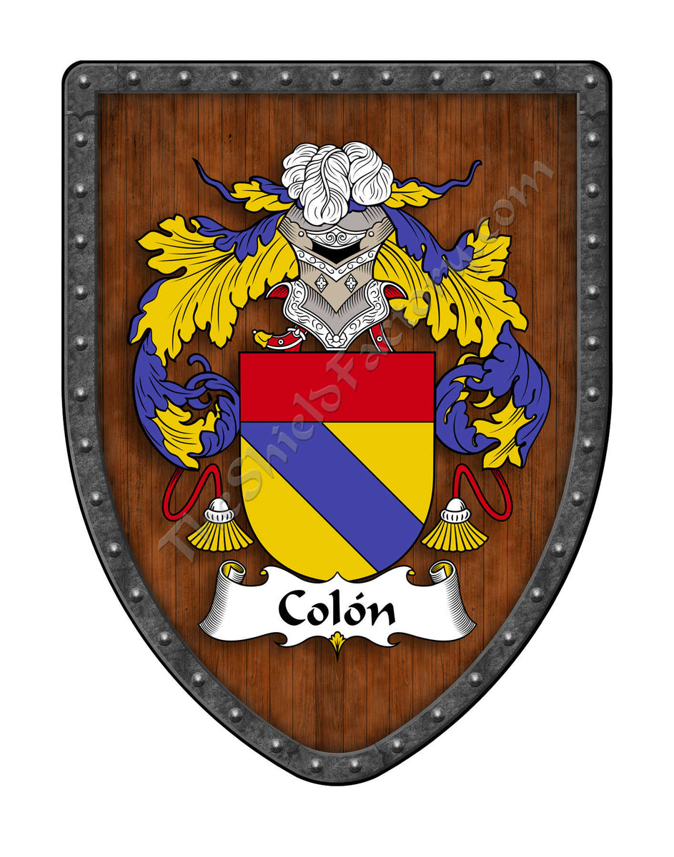 Colón Coat of Arms Shield Family Crest – My Family Coat Of Arms