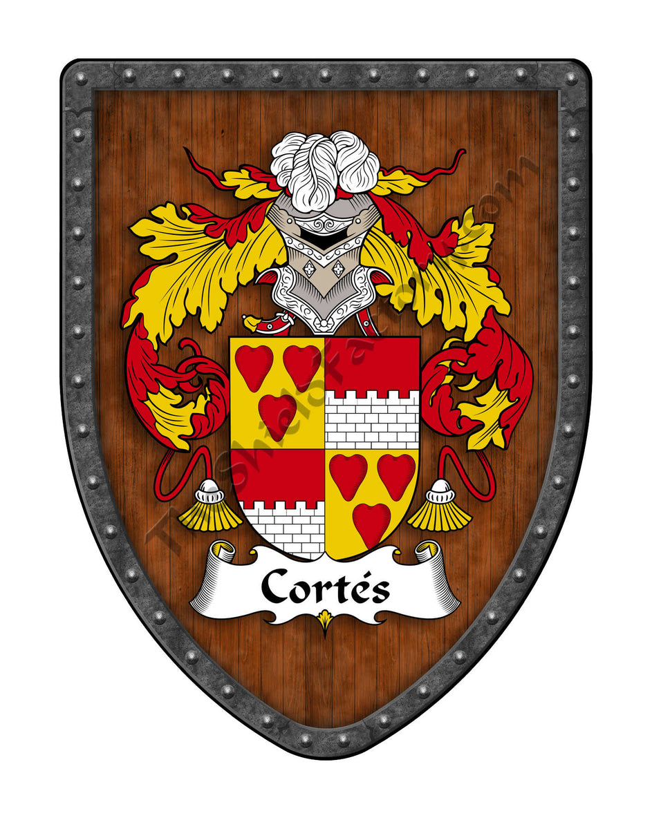 Cortés Coat of Arms Shield Family Crest – My Family Coat Of Arms