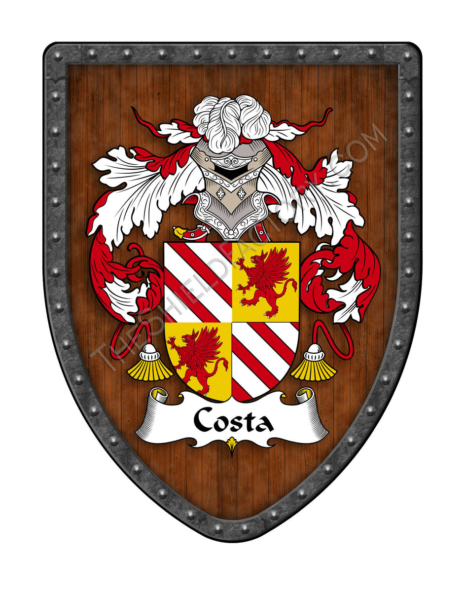 Costa Coat of Arms Shield Family Crest – My Family Coat Of Arms