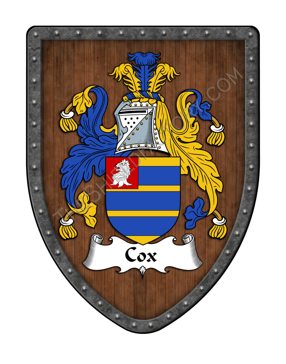 Cox Coat of Arms Shield Family Crest – My Family Coat Of Arms