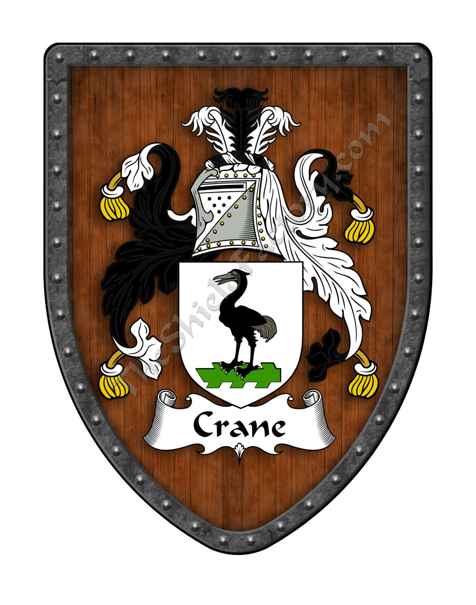Crane I Coat of Arms Shield Family Crest – My Family Coat Of Arms