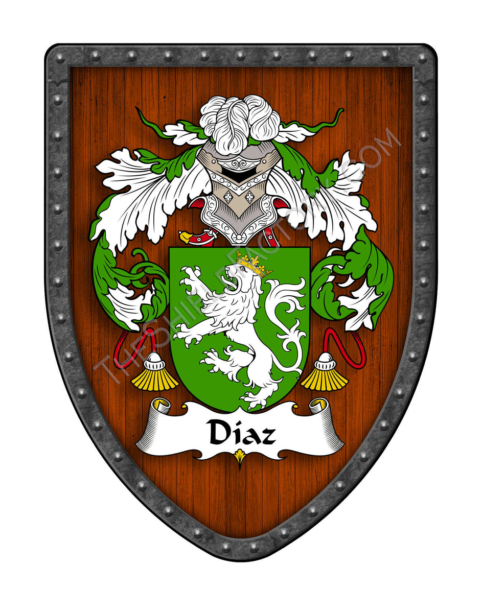 Diaz II Coat of Arms Shield Family Crest – My Family Coat Of Arms
