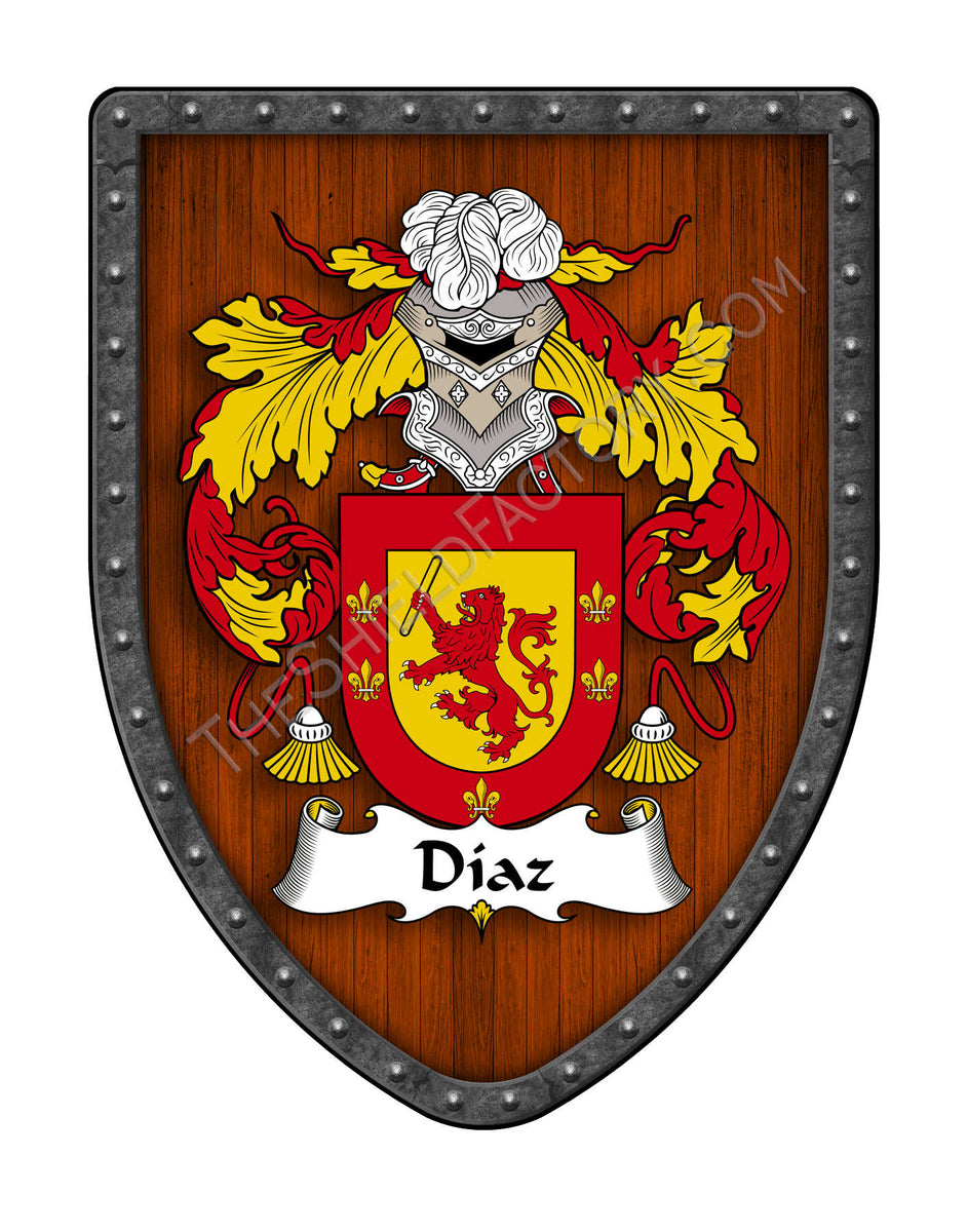 Diaz I Coat of Arms Shield Family Crest – My Family Coat Of Arms