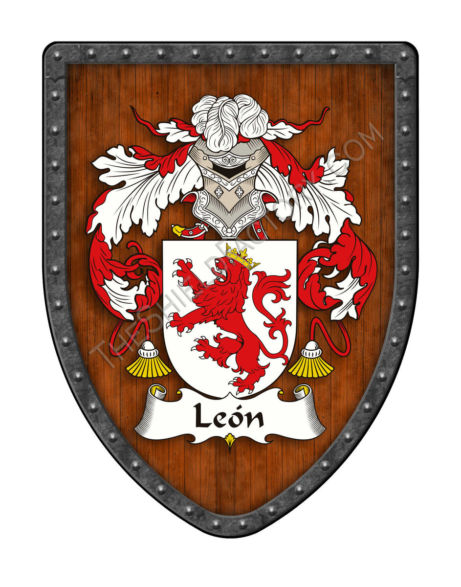 León Coat of Arms Family Crest – My Family Coat Of Arms