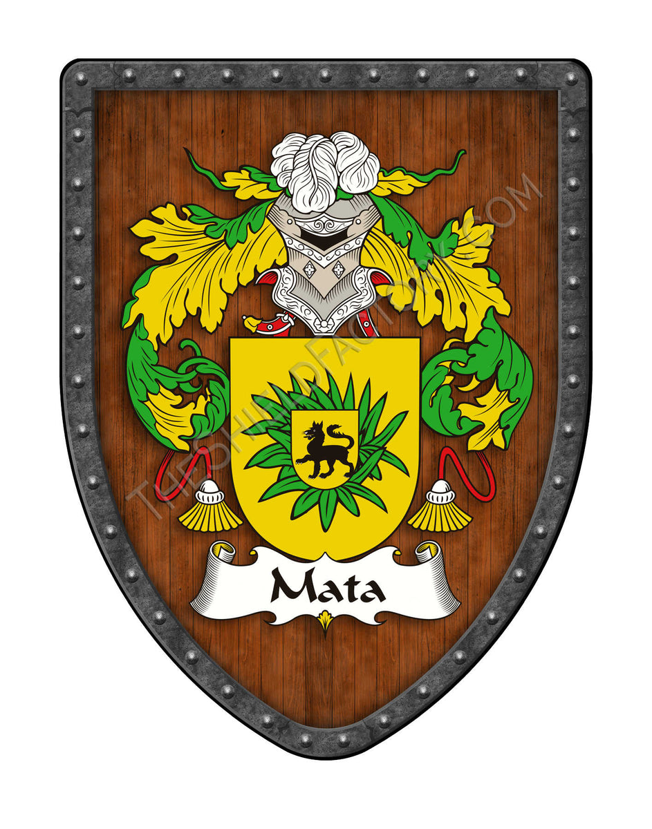 Mata Coat of Arms Family Crest Shield – My Family Coat Of Arms