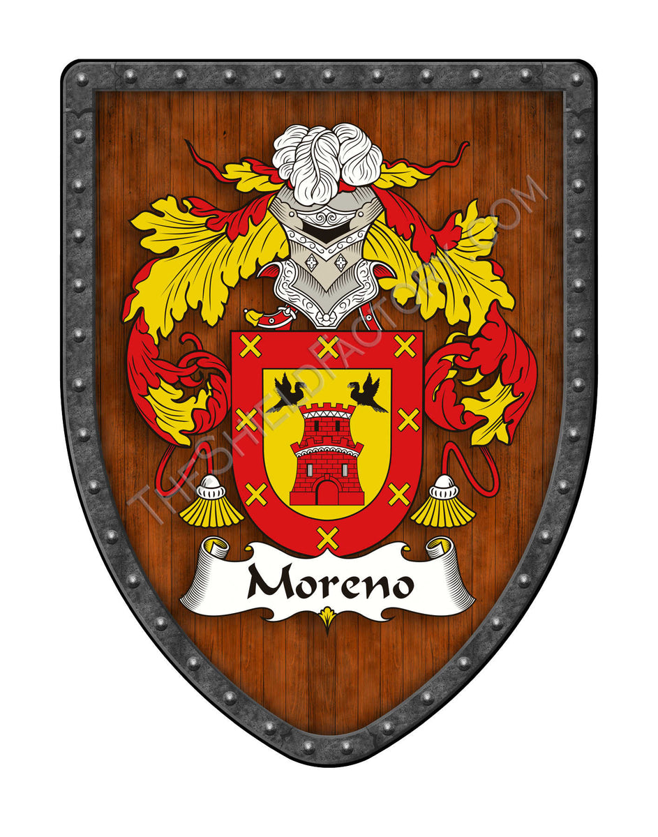 Moreno Coat of Arms Shield – My Family Coat Of Arms