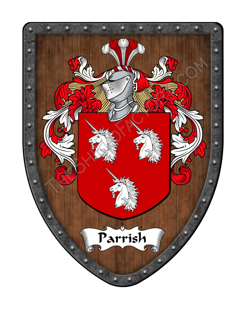 Parrish Coat of Arms Shield – My Family Coat Of Arms
