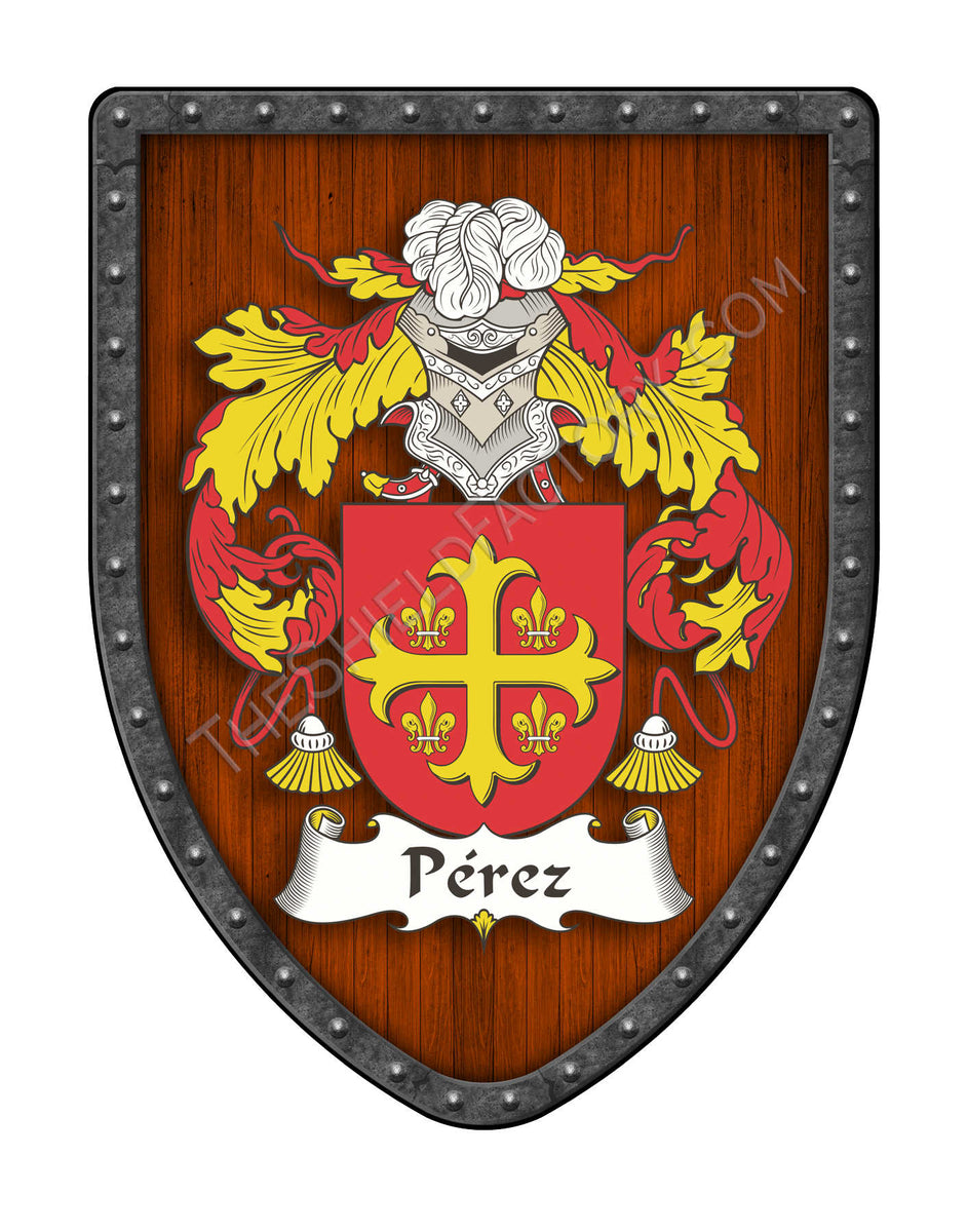 Pérez Family Coat of Arms Shield – My Family Coat Of Arms