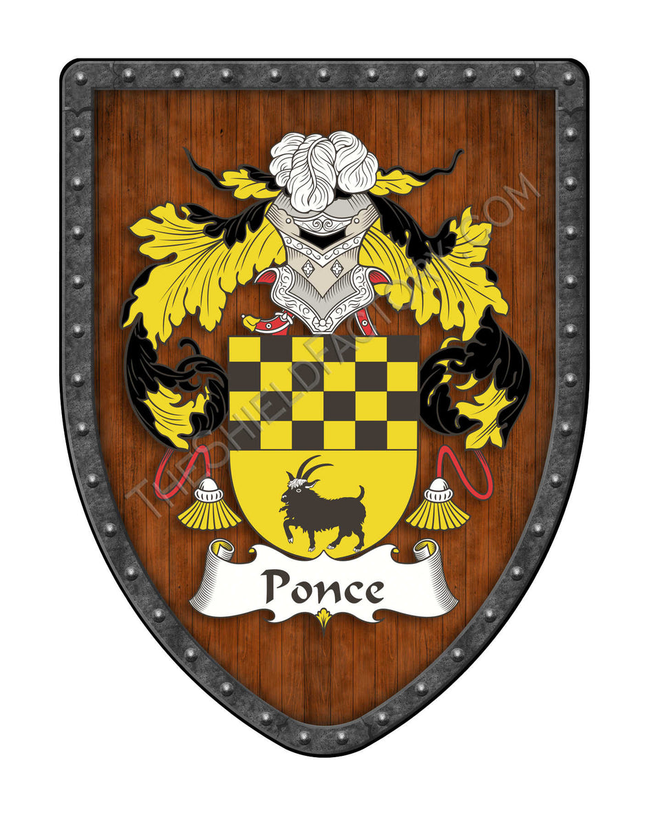 Ponce Coat of Arms Shield – My Family Coat Of Arms
