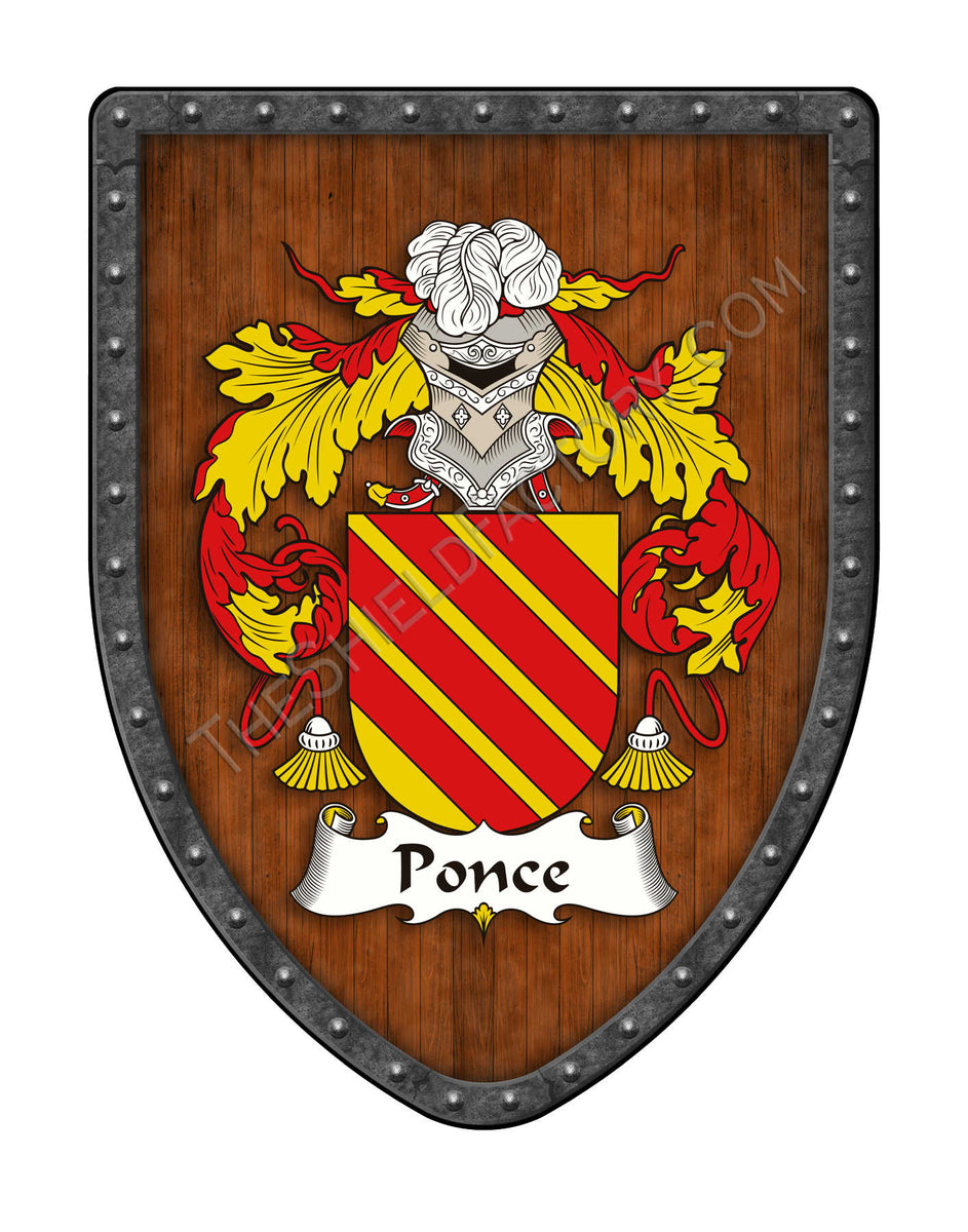 Ponce Coat of Arms Shield – My Family Coat Of Arms