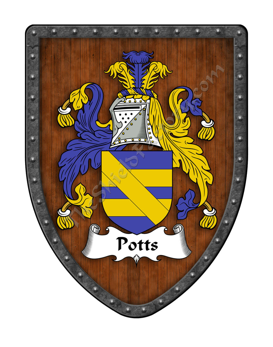 Potts Coat of Arms Shield – My Family Coat Of Arms