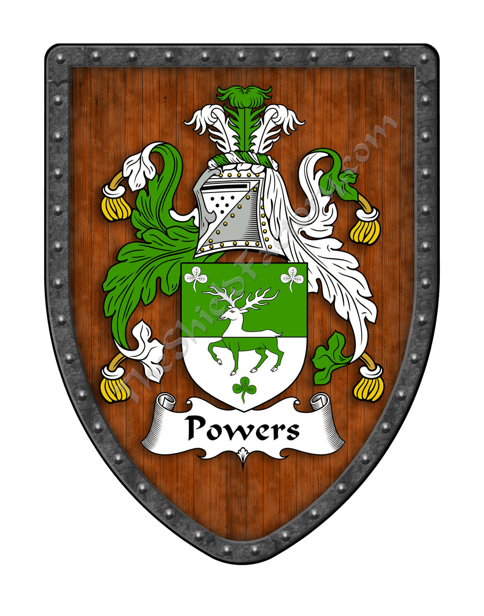 Powers Coat of Arms Shield – My Family Coat Of Arms