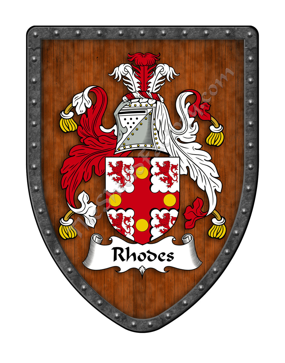 Rhodes Family Coat of Arms Shield – My Family Coat Of Arms