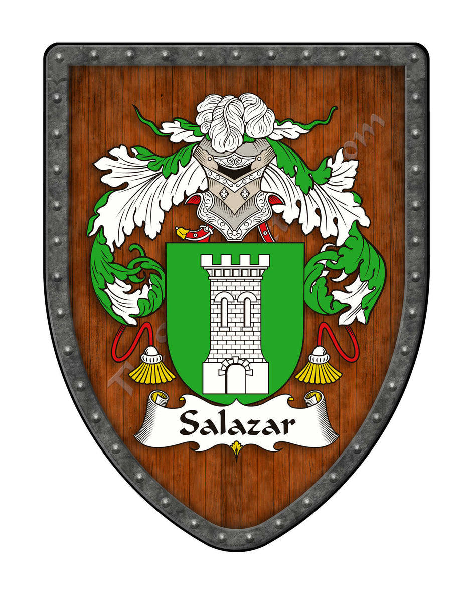 Salazar Coat of Arms Family Crest Shield – My Family Coat Of Arms