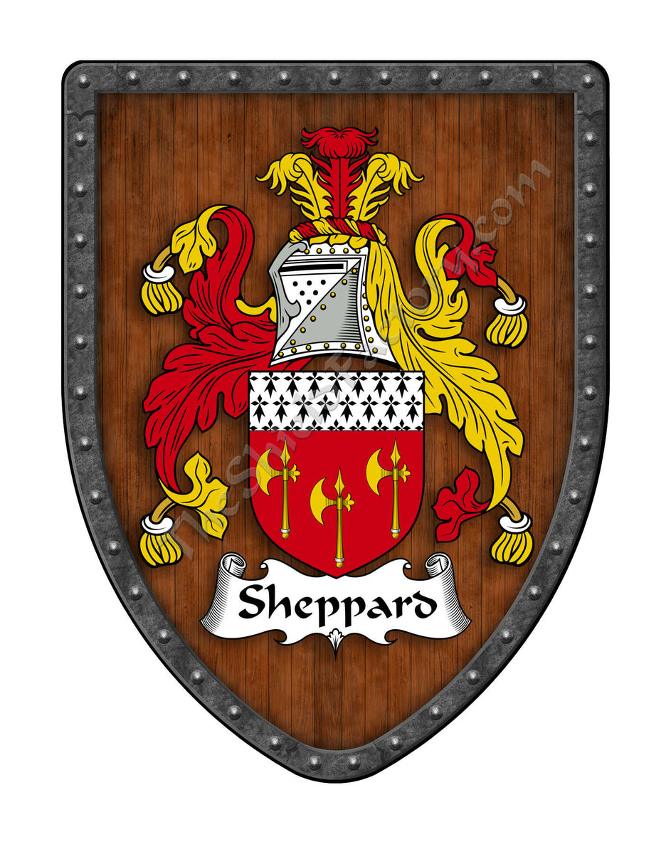 Shepard Shepherd Sheppard Family Crest Shield – My Family Coat Of Arms